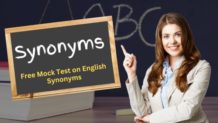 Free Mock Test On English Synonyms » Gkfunda